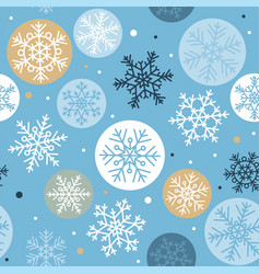 Snowflake winter pattern Royalty Free Vector Image
