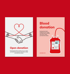 Medical poster design for world blood donor day Vector Image