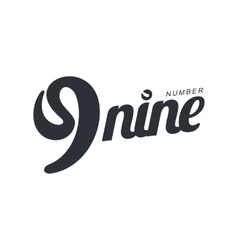 Black and white number one diagonal logo template Vector Image