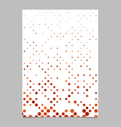 Geometric dot pattern flyer template background Vector Image