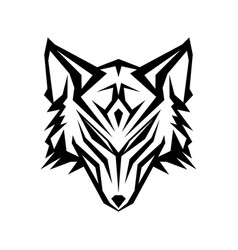 Face wolf Royalty Free Vector Image - VectorStock