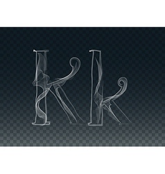 Smoke font letter l Royalty Free Vector Image - VectorStock