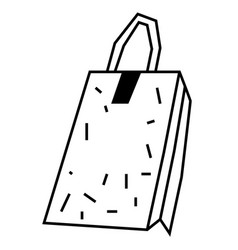 Packet flat on white Royalty Free Vector Image