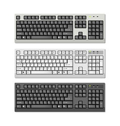 Keyboard silhouette black computer keyboard Vector Image