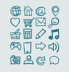 Icon set Royalty Free Vector Image - VectorStock