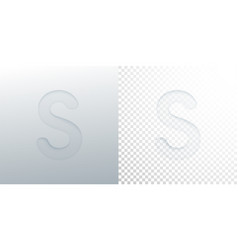Rope alphabet Letter S Royalty Free Vector Image