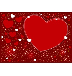 Hearts background design Royalty Free Vector Image