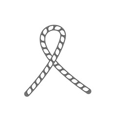 Braided rope isolated icon Royalty Free Vector Image