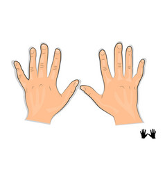 Men s hands Royalty Free Vector Image - VectorStock