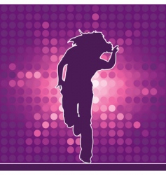 Hip-hop dancing silhouette Royalty Free Vector Image