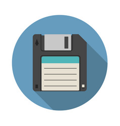 Magnetic floppy disc icon Royalty Free Vector Image