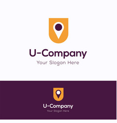U-company logo Royalty Free Vector Image - VectorStock