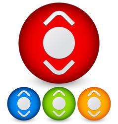 Scroll button scroll up down in one symbol Vector Image