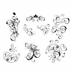 Set victorian design elements Royalty Free Vector Image