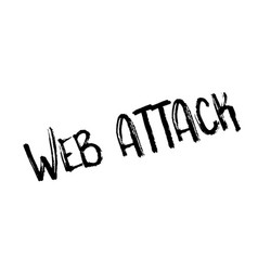 Web attack rubber stamp Royalty Free Vector Image