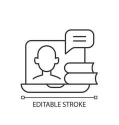 Knowledge colored round outline Royalty Free Vector Image