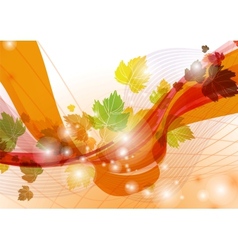 Geometric autumn background Royalty Free Vector Image