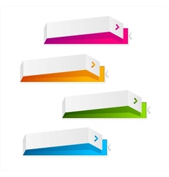 Colorful text box templates Royalty Free Vector Image