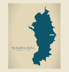 Modern map - amber valley district uk Royalty Free Vector