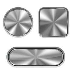 Metal button icon Royalty Free Vector Image - VectorStock