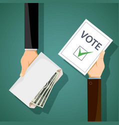 Cartoon elections vote design Royalty Free Vector Image