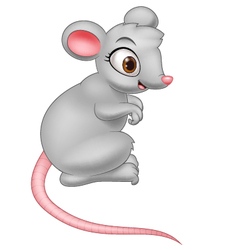 Happy mouse cartoon Royalty Free Vector Image - VectorStock