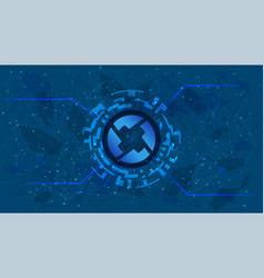 0x zrx token symbol defi project Royalty Free Vector Image
