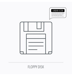 Computer retro floppy disk Royalty Free Vector Image