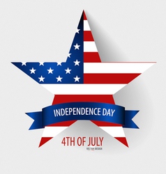 Happy independence day american flag design Vector Image