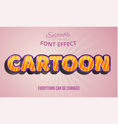 Comic text editable font effect Royalty Free Vector Image