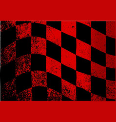Dirty chequered flag Royalty Free Vector Image