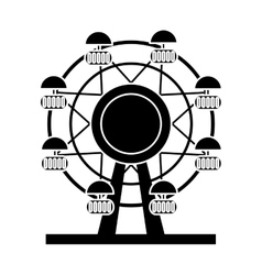 Isolated fair wheel design Royalty Free Vector Image