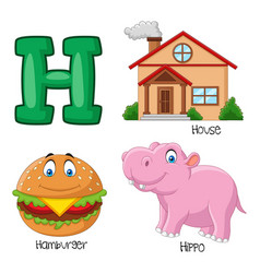 H alphabet Royalty Free Vector Image - VectorStock