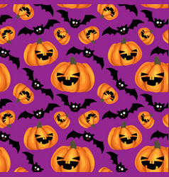 Seamless pattern of bright multicolored halloween Vector Image