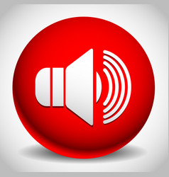 Speaker icon for volume loudness or alarm concepts