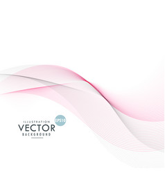Clean pink wave background design Royalty Free Vector Image