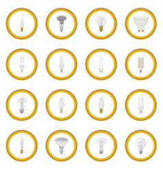Light bulb icon circle Royalty Free Vector Image