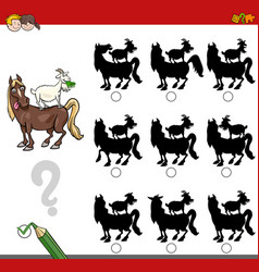 Guess farm animals activity game Royalty Free Vector Image