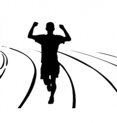 Man holding a peace flag Royalty Free Vector Image