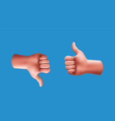 Like icon yes or no thumbs up and thumbs down icon