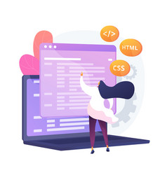 Computer programming coding testing debugging Vector Image