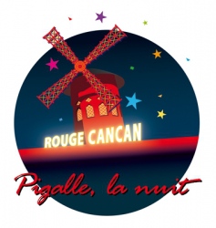 Moulin rouge Royalty Free Vector Image - VectorStock