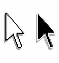 Two computer cursors Royalty Free Vector Image