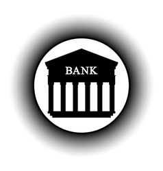 Bank button Royalty Free Vector Image - VectorStock
