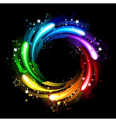 Two Color Round Banner Royalty Free Vector Image