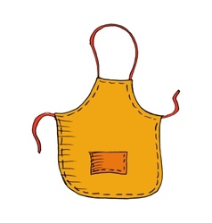 Black kitchen apron chef uniform for cooking Vector Image