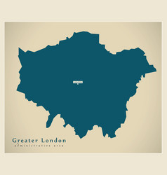 Modern map - broxbourne district uk Royalty Free Vector
