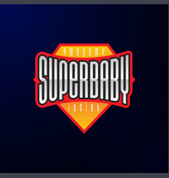 Sport emblem typography set super logo for your Vector Image