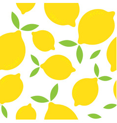 Watercolor lemon seamless pattern Royalty Free Vector Image