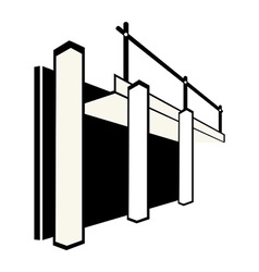 Construction steel beam Royalty Free Vector Image